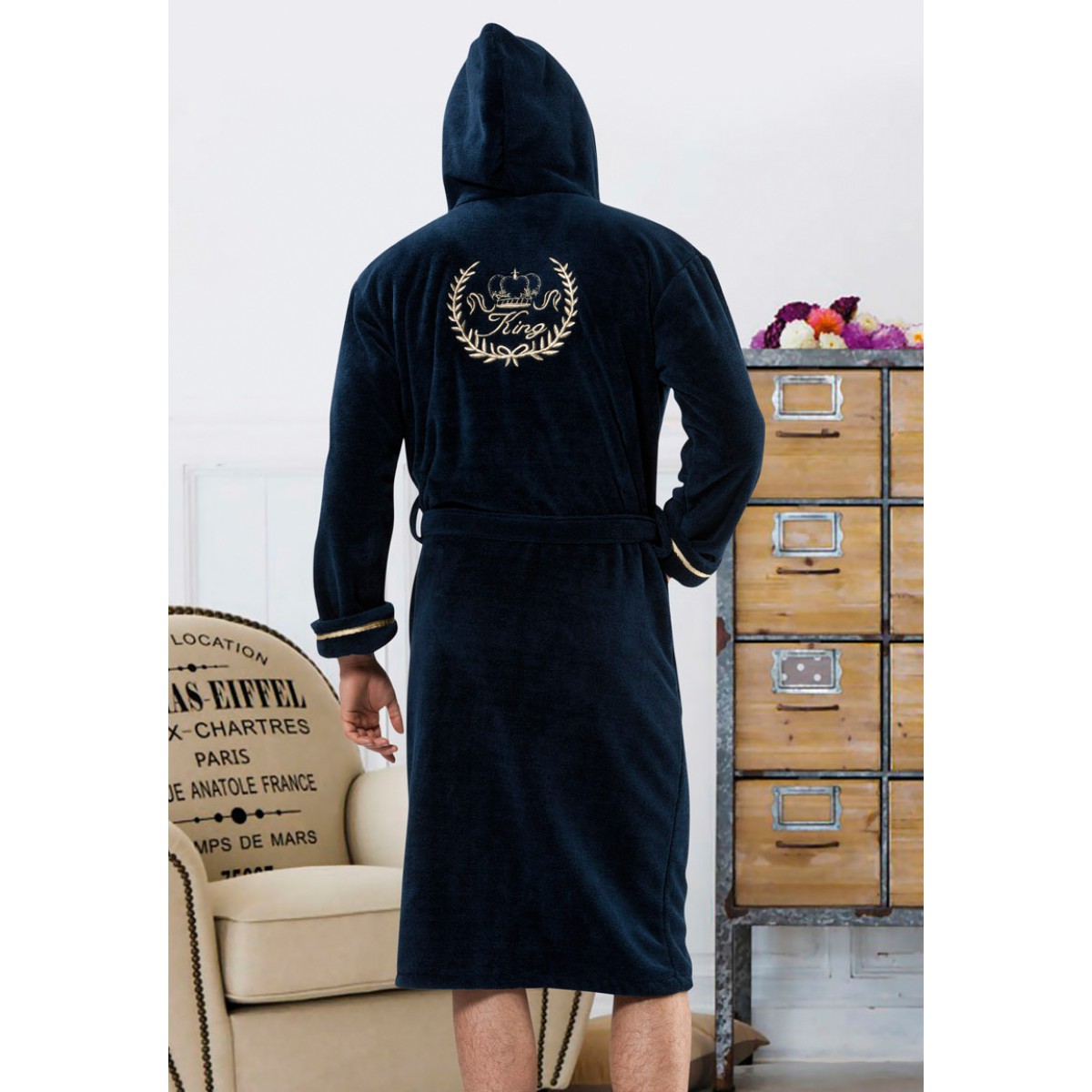 Badjas King & Queen - badjassen met borduring - badjasparadijs.nl